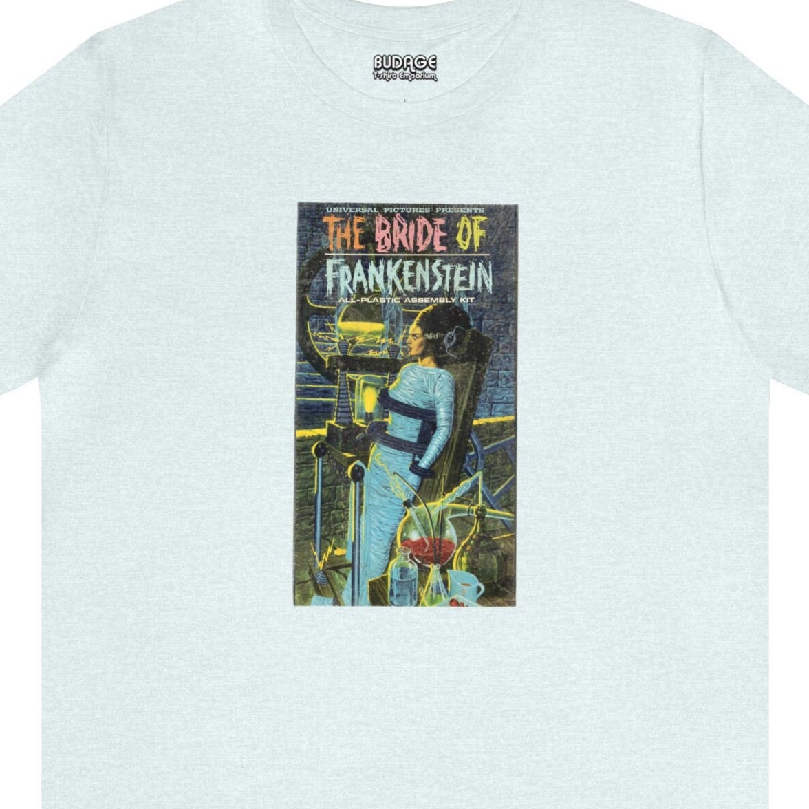 Bride of Frankenstein Model Kit Box Art Short Sleeve T-shirt - Etsy