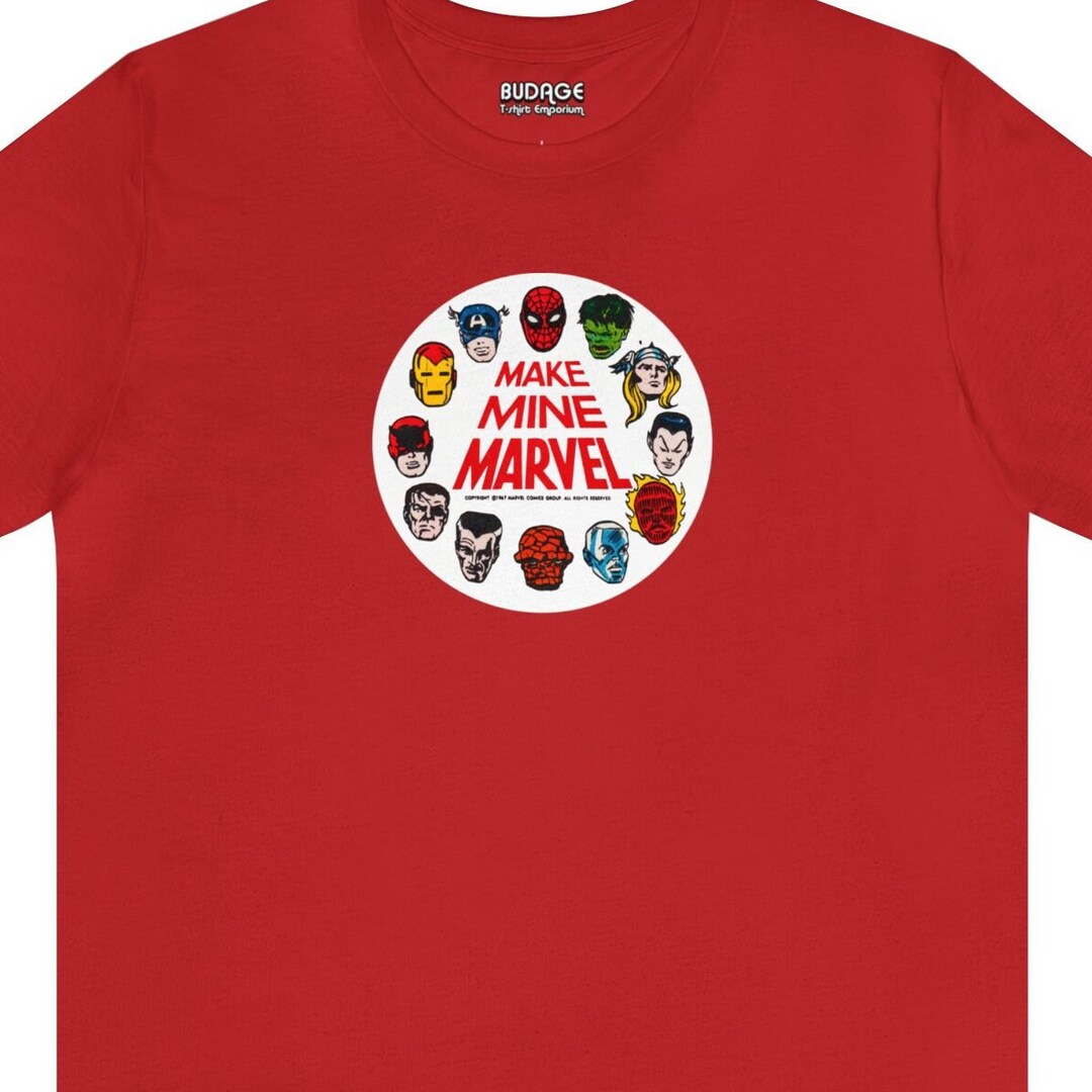 Make Mine Marvel Vintage Artwork Short Sleeve T-shirt - Etsy
