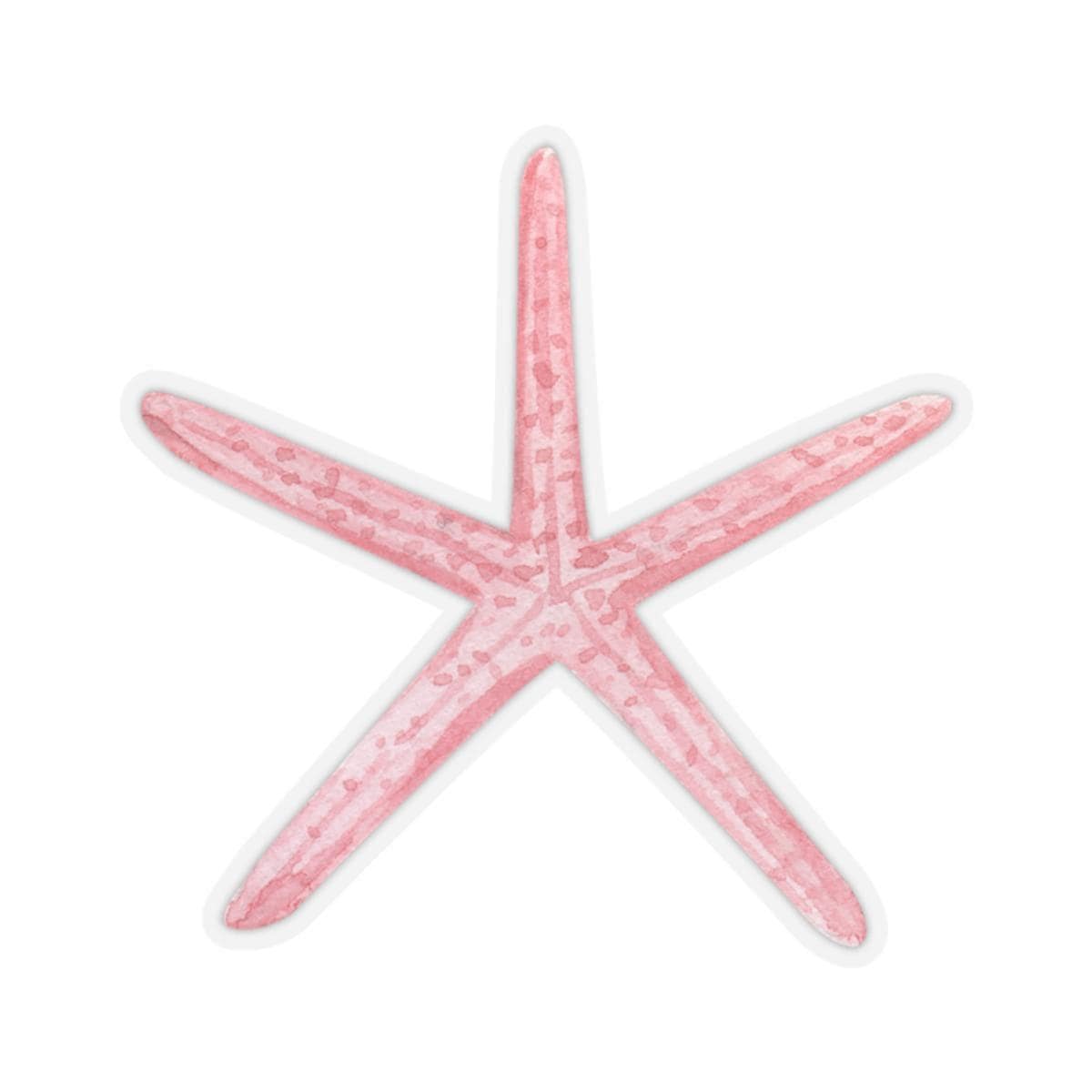 Pink Starfish Sticker, Watercolor Sea Star Decal, Summer Stickers ...