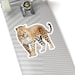 Watercolor Leopard Sticker, Realistic Big Cat Vinyl Decal, Waterproof ...