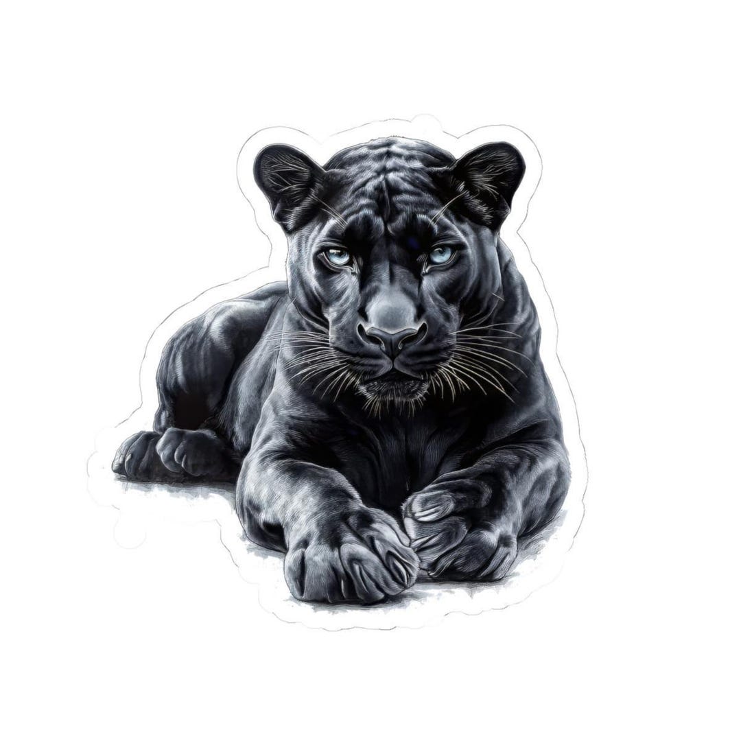 Black Panther Stickers, Big Cat Art, Laptop Decal, Unique Gifts for ...