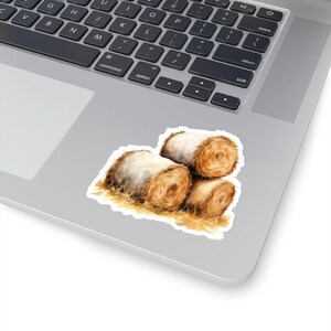 Rustic Haystack Sticker, Farm Theme Decal, Country Life Vinyl Sticker ...