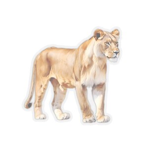 Lioness Vinyl Sticker, Laptop Sticker, Water Bottle Decal, Planner ...