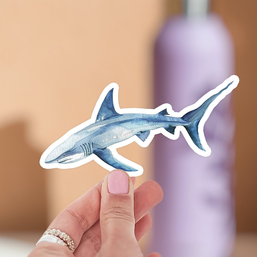 Reef Shark Vinyl Sticker – Waterproof Decal, Clear or White - Etsy