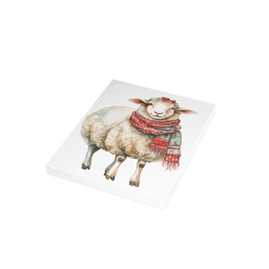 Cute Sheep Christmas Card 10 Pack, Adorable Holiday Stationery, Pack of ...