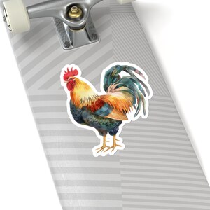 Colorful Chicken Sticker Pack, Set of 5 Chicken Waterproof Vinyl ...
