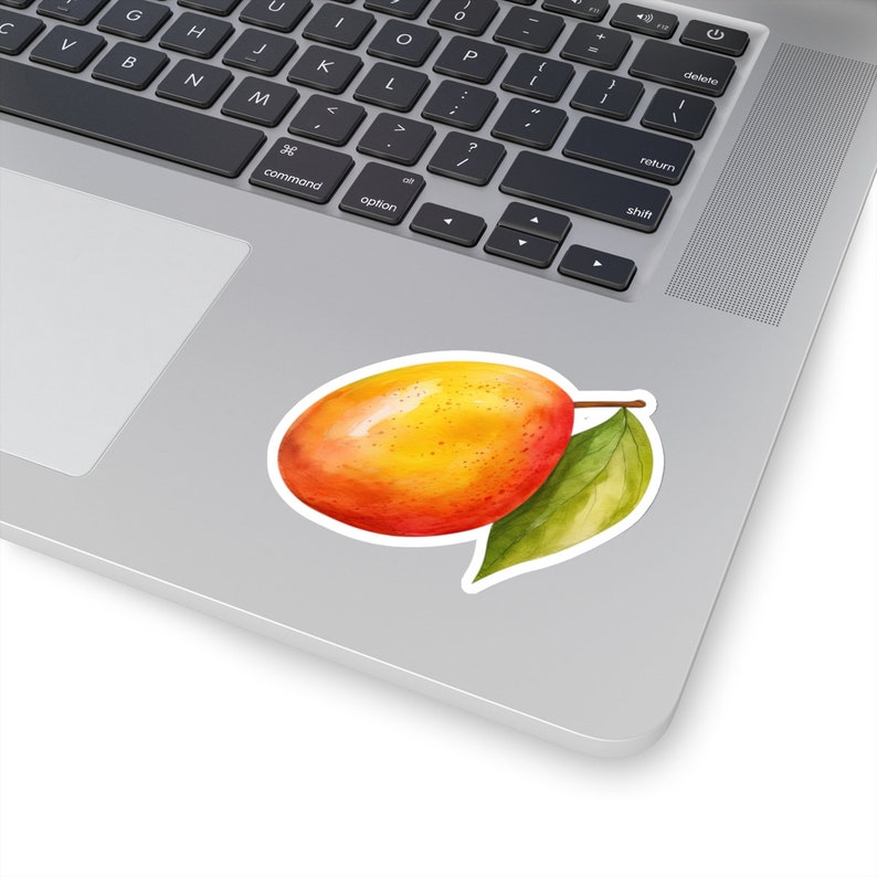 Watercolor Mango Sticker, Fruit Decal – Waterproof Vinyl for Kitchen ...