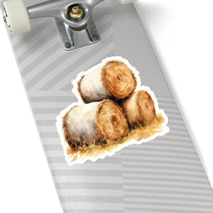 Rustic Haystack Sticker, Farm Theme Decal, Country Life Vinyl Sticker ...