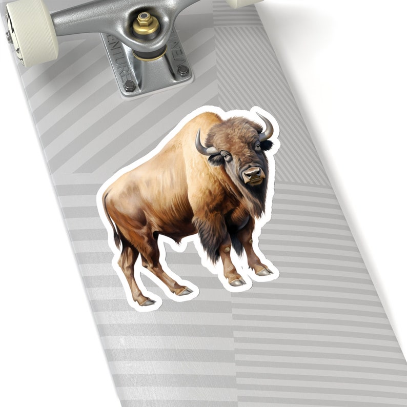 Watercolor Buffalo Sticker, American Bison Decal, Waterproof Vinyl for ...