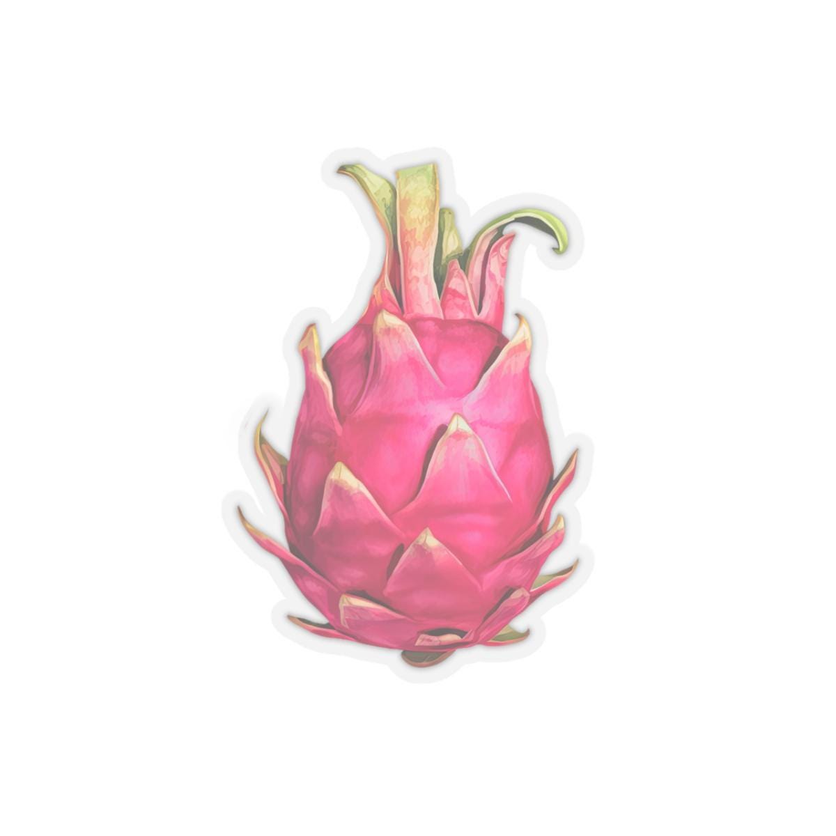 Dragon Fruit Vinyl Sticker Waterproof Glossy Dragon Fruit Decal Cute ...