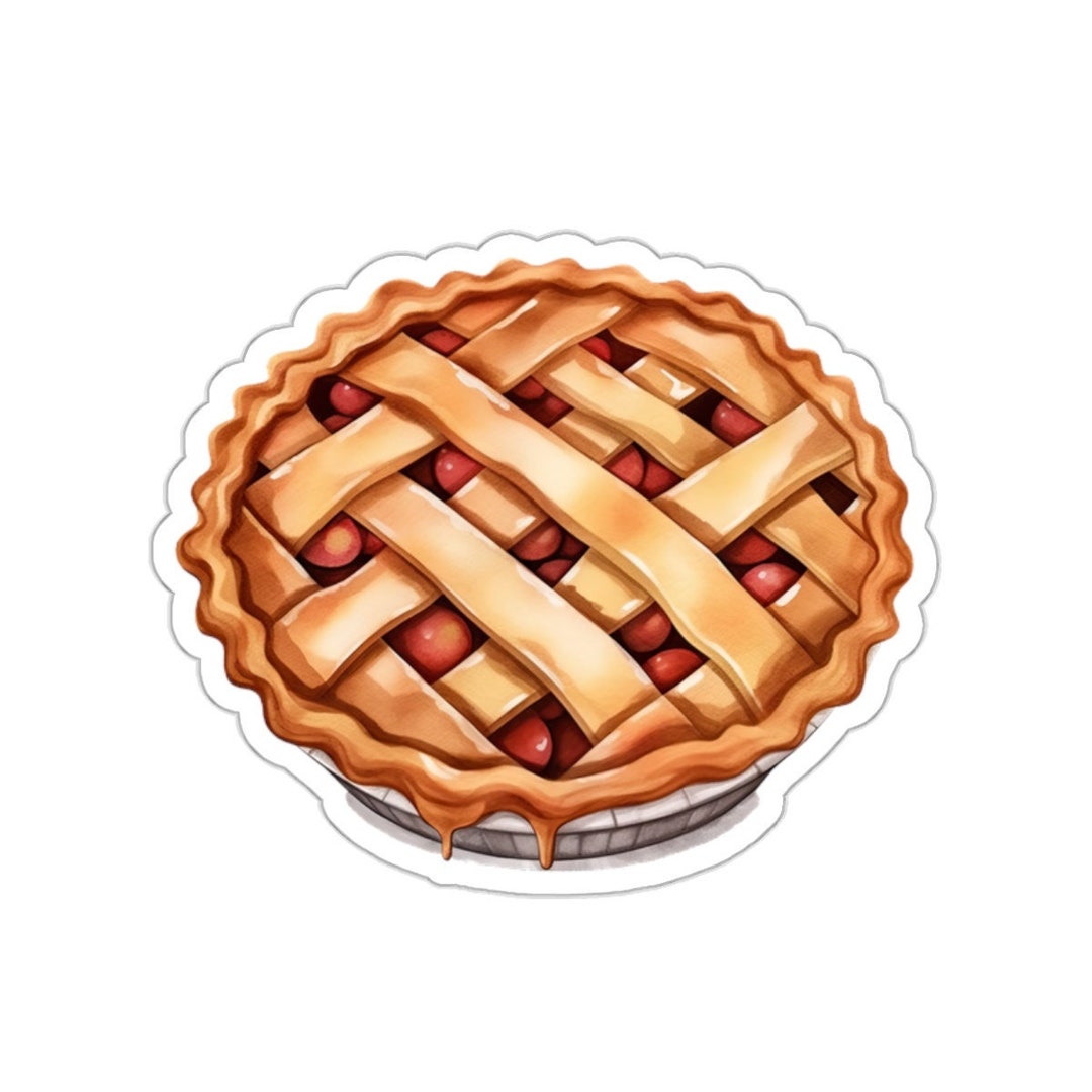 Delicious Pie Sticker, Kitchen Decor, Laptop Decal, Water Bottle ...