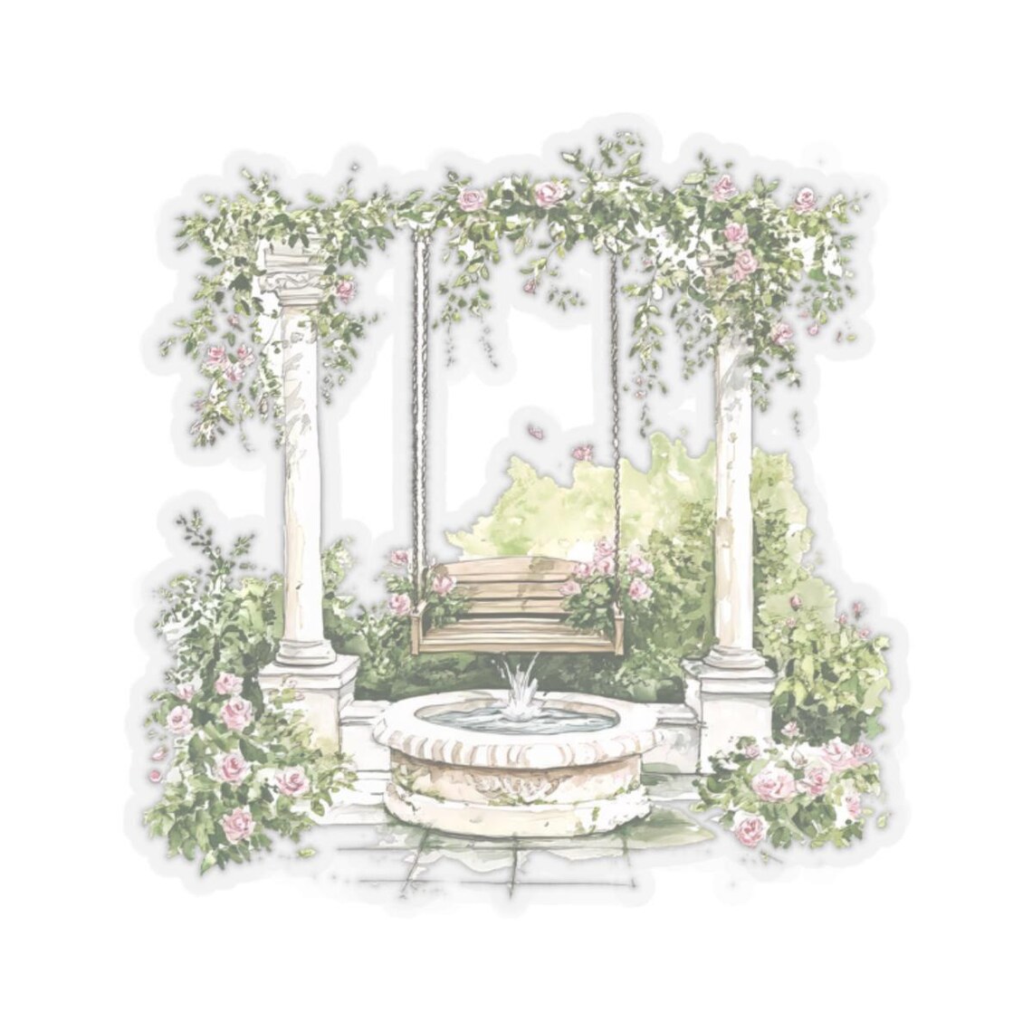 Garden Swing Stickers, Cottagecore Sticker, Best Friend Gift ...
