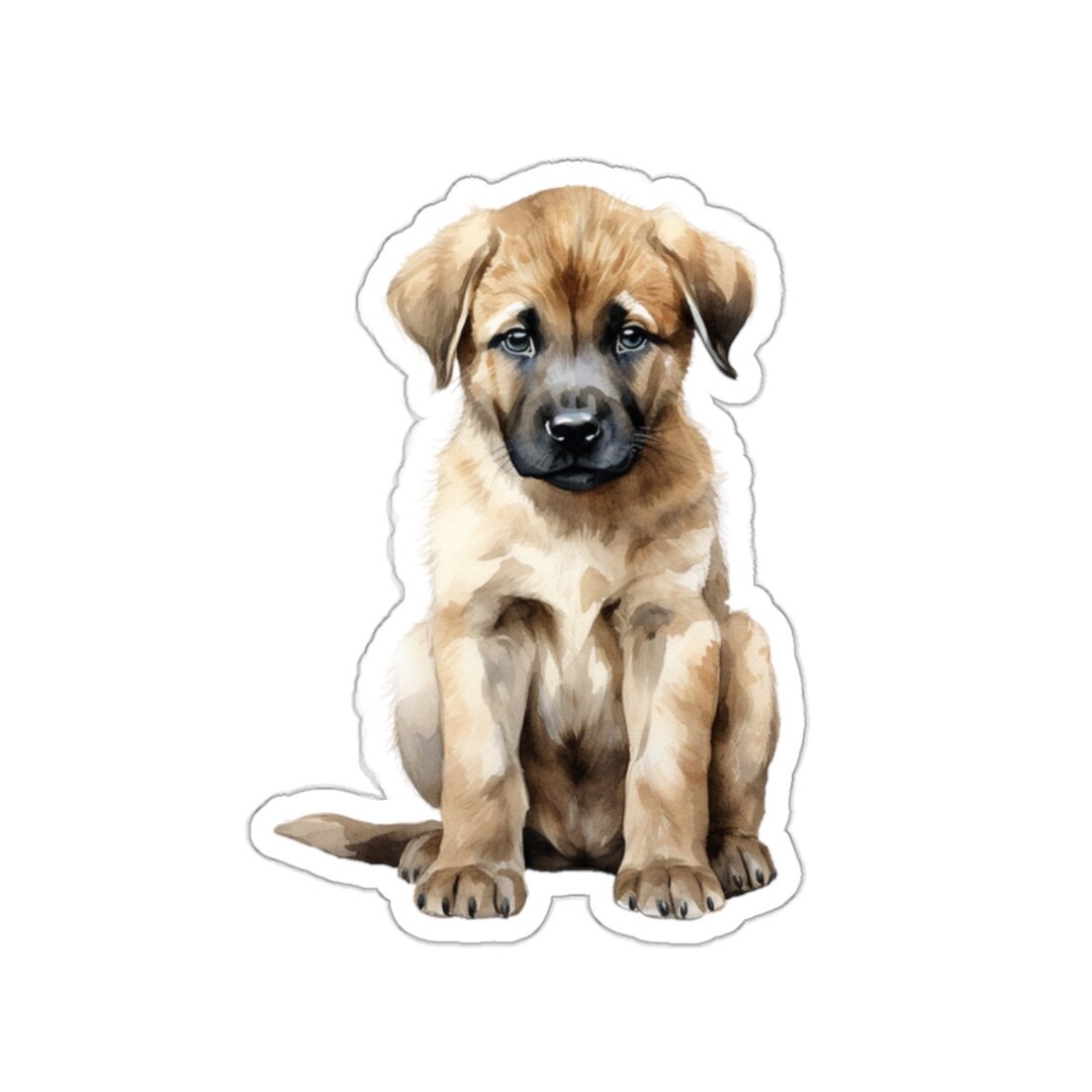 Kangal Shepherd Puppy Sticker, Cute Dog Waterproof Vinyl Sticker for ...