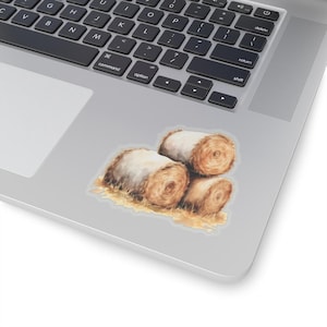 Rustic Haystack Sticker, Farm Theme Decal, Country Life Vinyl Sticker ...