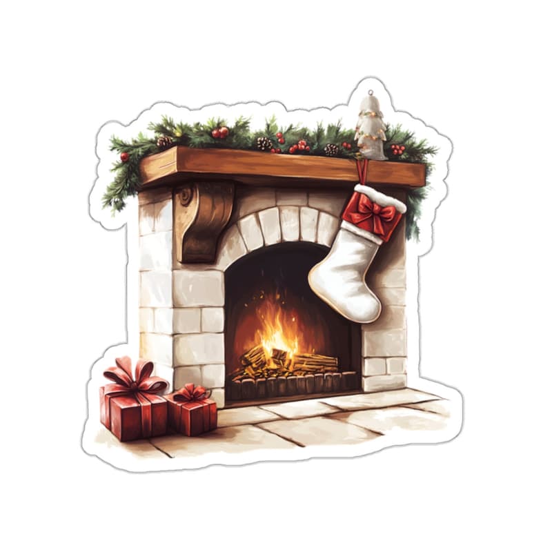 Fireplace Decal - Etsy