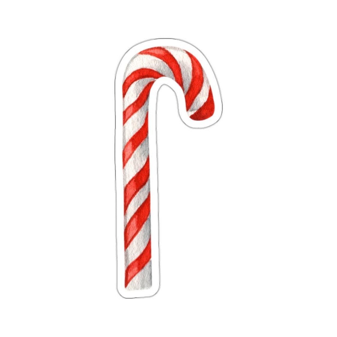 Candy Cane Sticker, Christmas Sticker, Holiday Decor, Sweet Treat, Gift ...