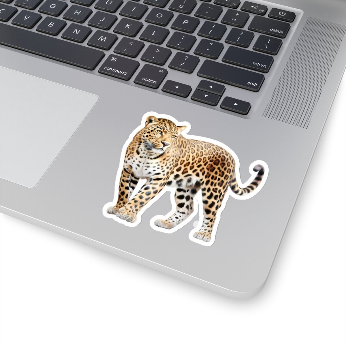 Watercolor Leopard Sticker, Realistic Big Cat Vinyl Decal, Waterproof ...
