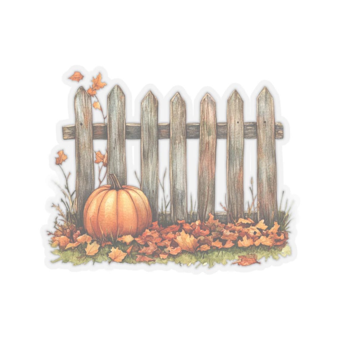 Pumpkin Patch Sticker, Fall Decor Decal, Autumn Season Stickers ...