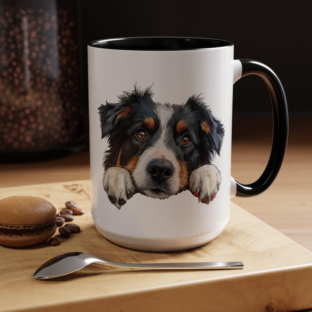 Australian Shepherd Coffee Mug Black - Funny and Cute Aussie Lovers ...