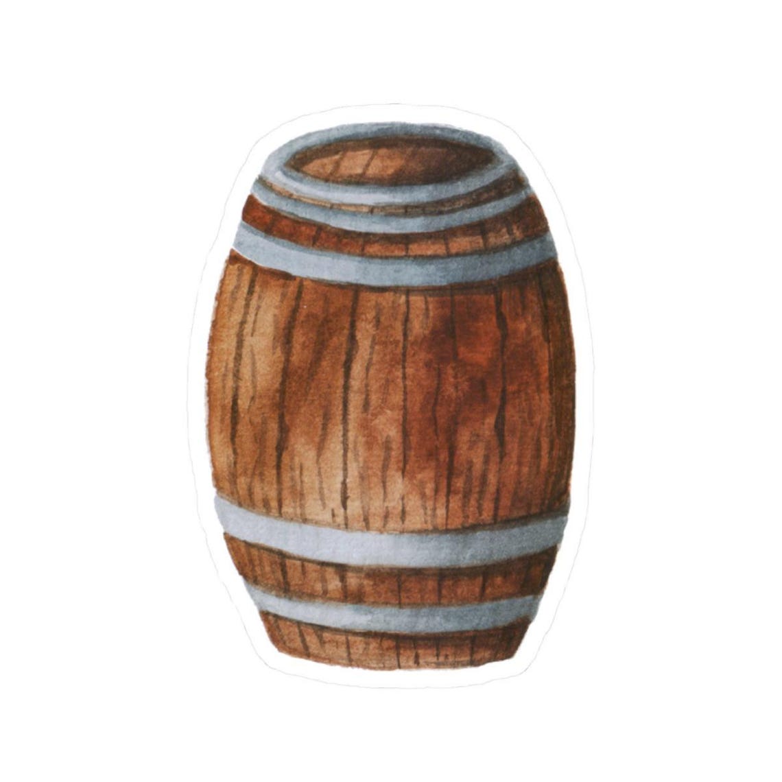 Whiskey Barrel Sticker, Bourbon Lover Gift, Funny Bar Decal, Waterproof ...
