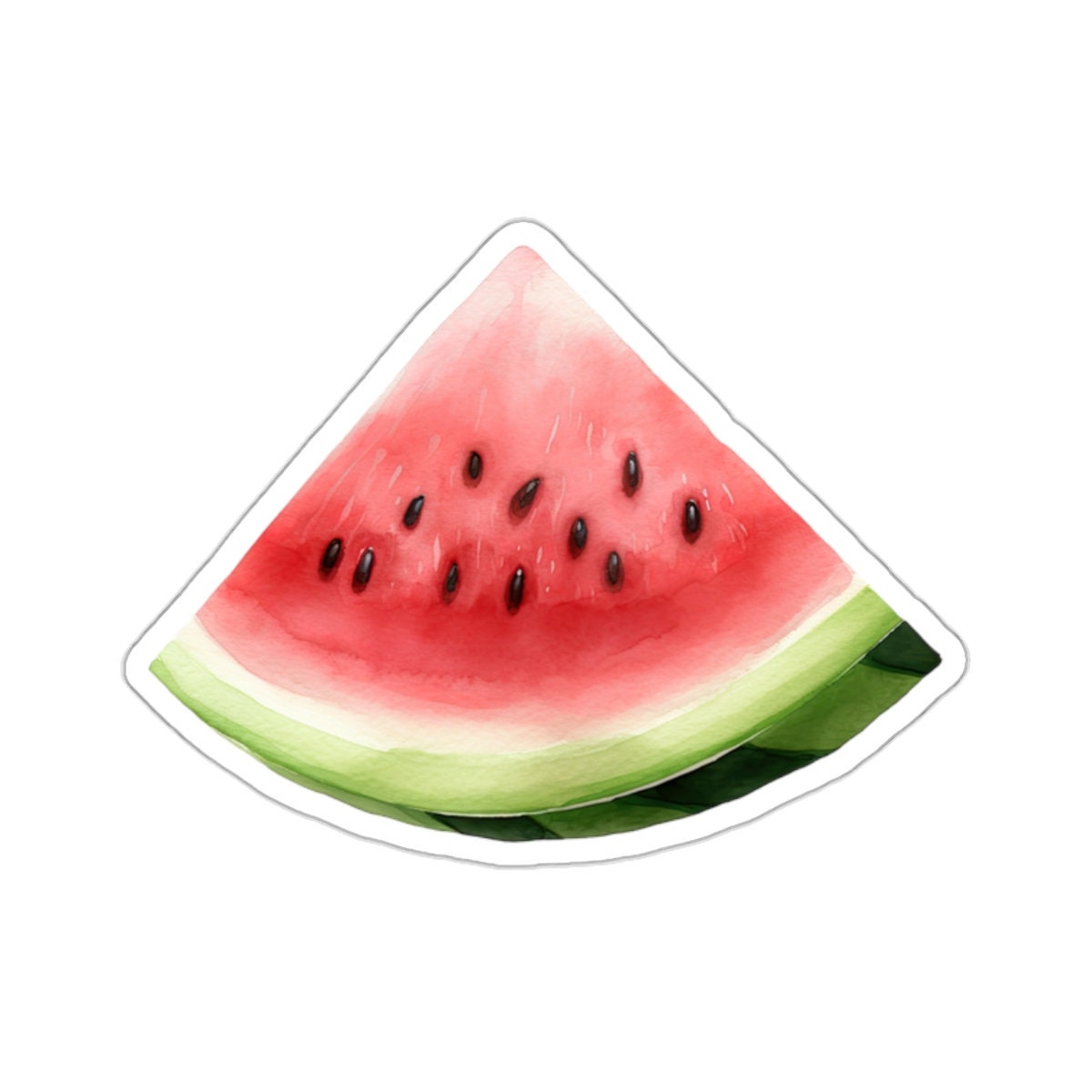 Watermelon Slice Sticker, Realistic Fruit Vinyl Decal for Laptop Water ...