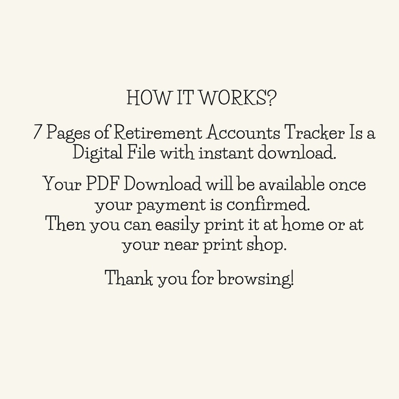 Retirement Accounts, 401(k) Tracker, IRA Tracker, Roth IRA Tracker ...
