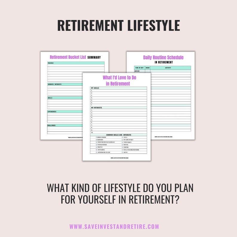 Retirement Planner, Printable Planner, Financial Planner, Retirement ...