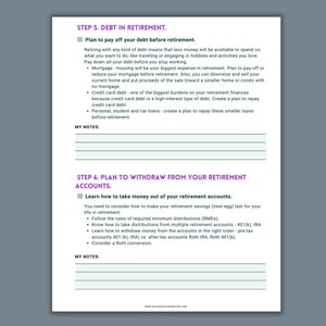 Pre-retirement Checklist, Pre-retirement Guide, Financial Planner ...