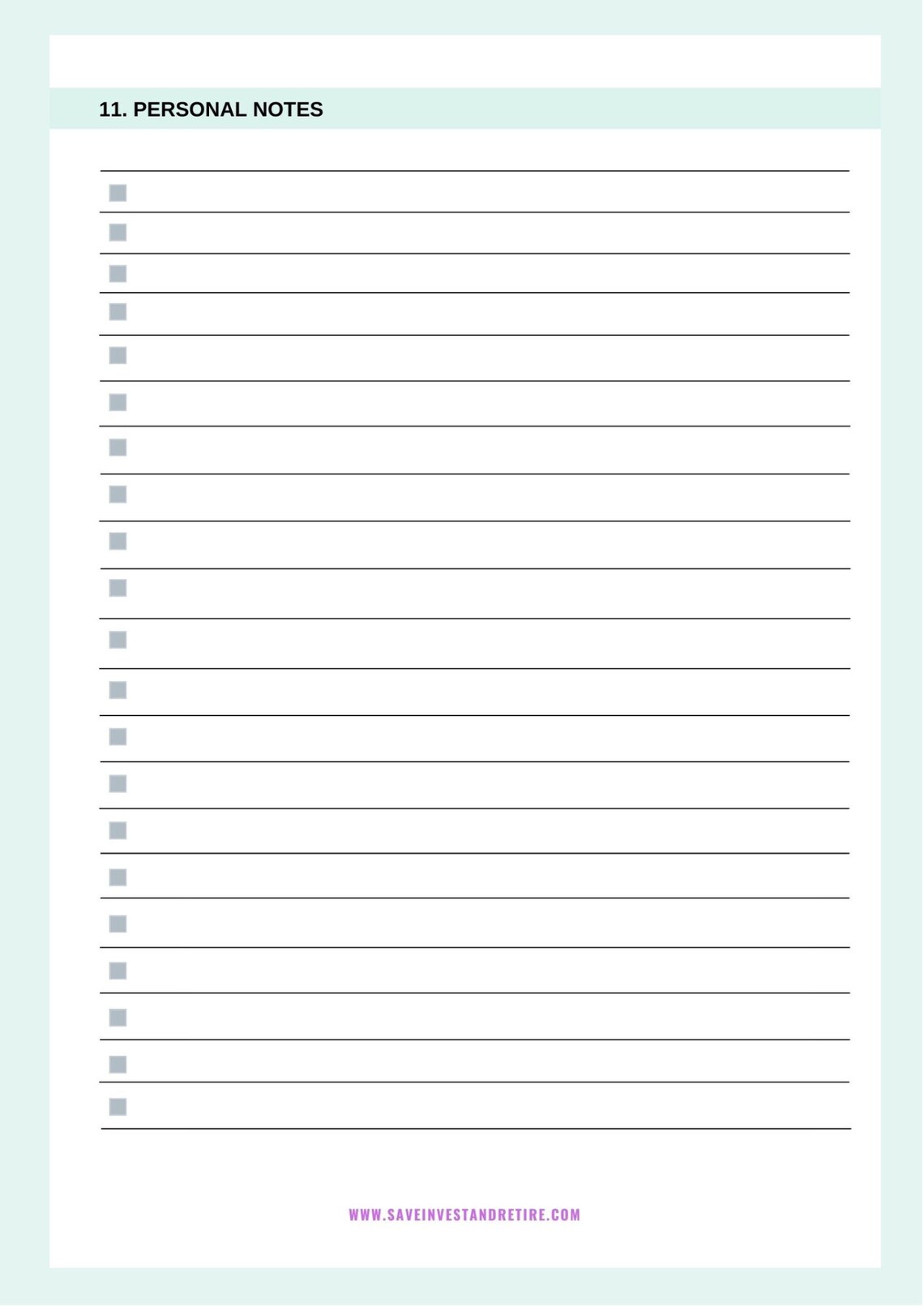 Retirement Planner, Retirement Checklist, Financial Planner Checklist ...