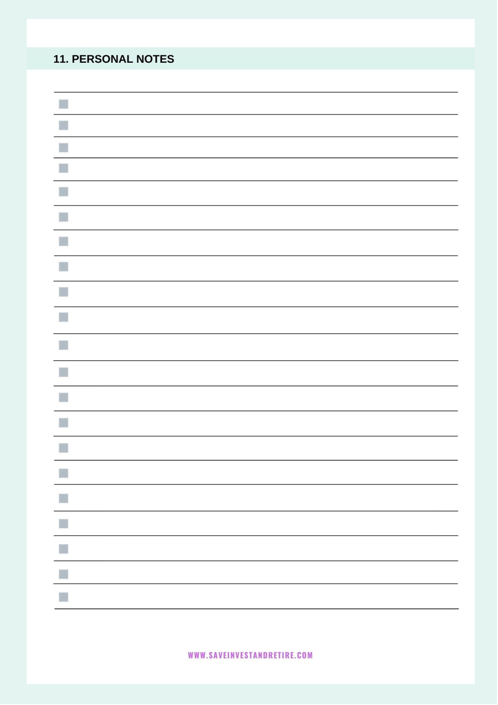 Retirement Planner, Retirement Checklist, Financial Planner Checklist ...