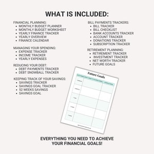 Financial Planner, Financial Planner Digital, Budget Tracker Bundle ...