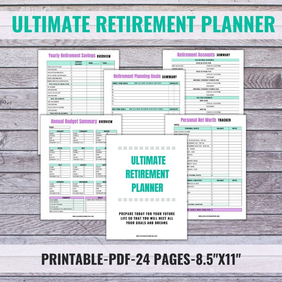 Retirement Planner Printable Planner Financial Planner - Etsy