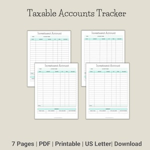 Retirement Accounts, 401(k) Tracker, IRA Tracker, Roth IRA Tracker ...