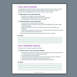 Pre-retirement Checklist, Pre-retirement Guide, Financial Planner ...