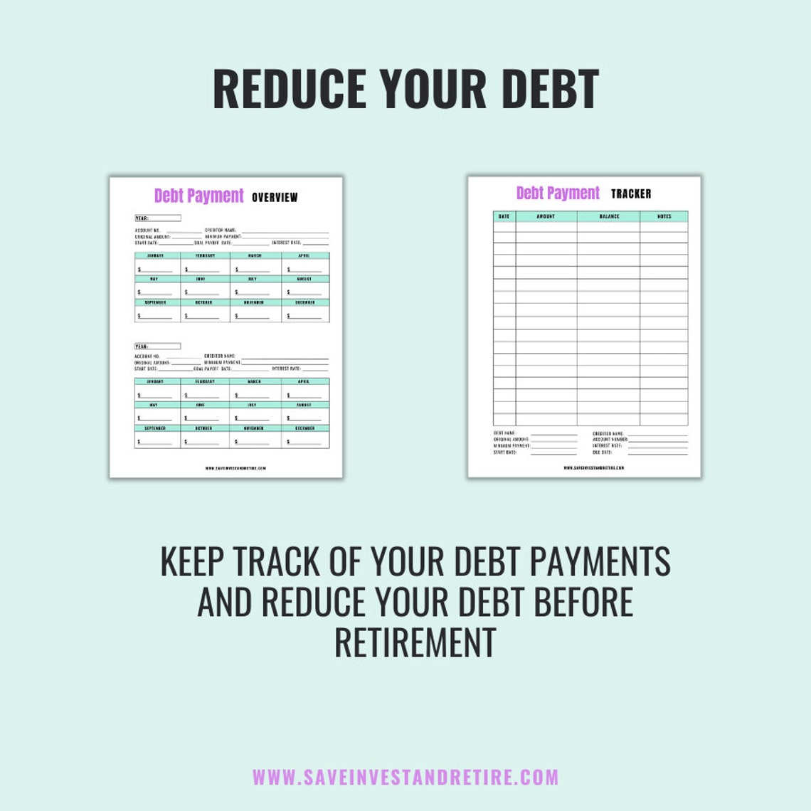 Retirement Planner, Printable Planner, Financial Planner, Retirement ...