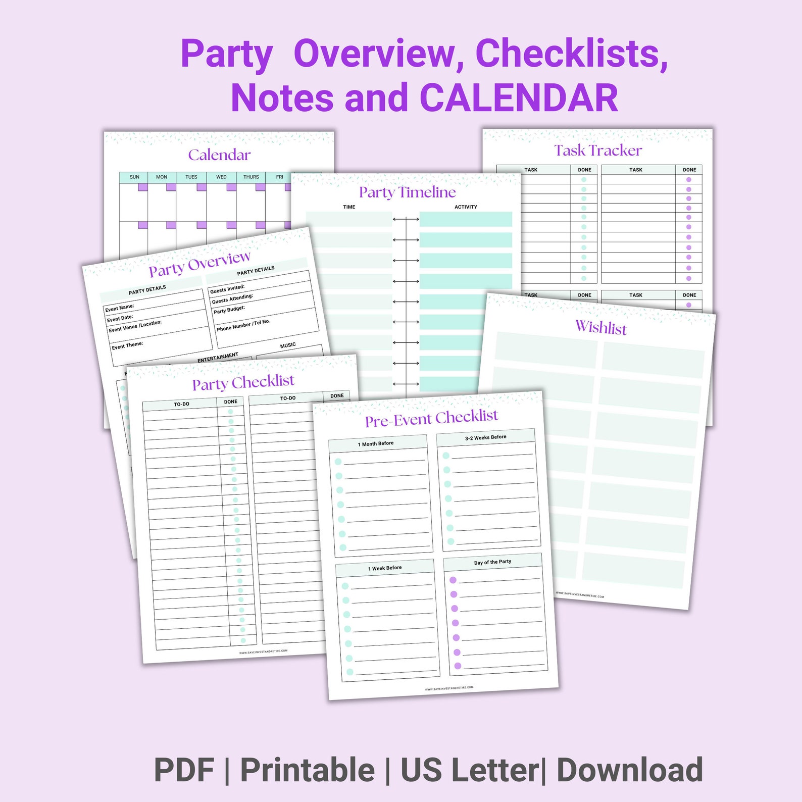 Party Planner, Event Planner, Party Planning, Printable Party Planner ...