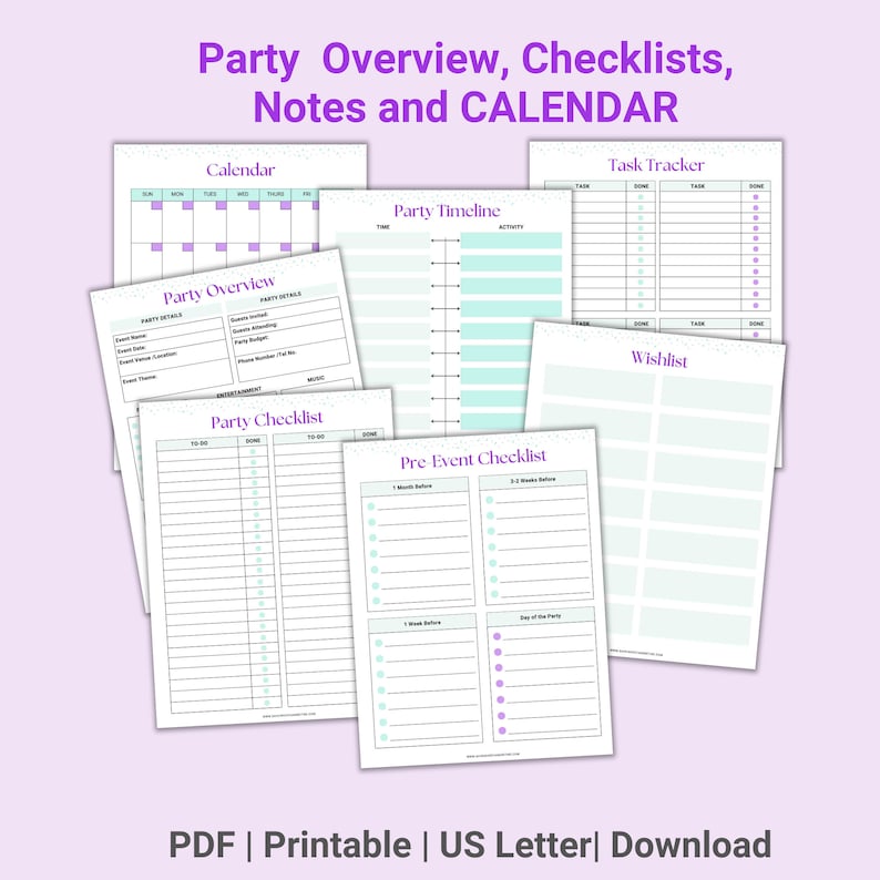 Party Planner, Event Planner, Party Planning, Printable Party Planner ...