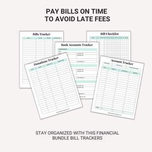 Financial Planner, Financial Planner Digital, Budget Tracker Bundle ...