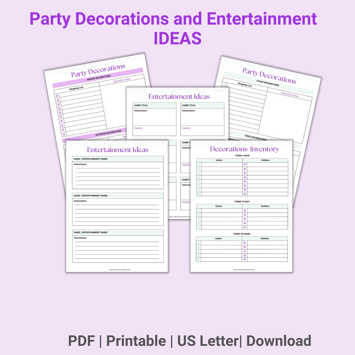 Party Planner, Event Planner, Party Planning, Printable Party Planner ...