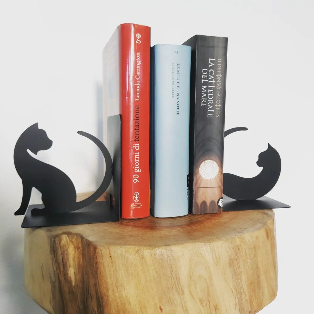 BOOKENDS CATS - Etsy