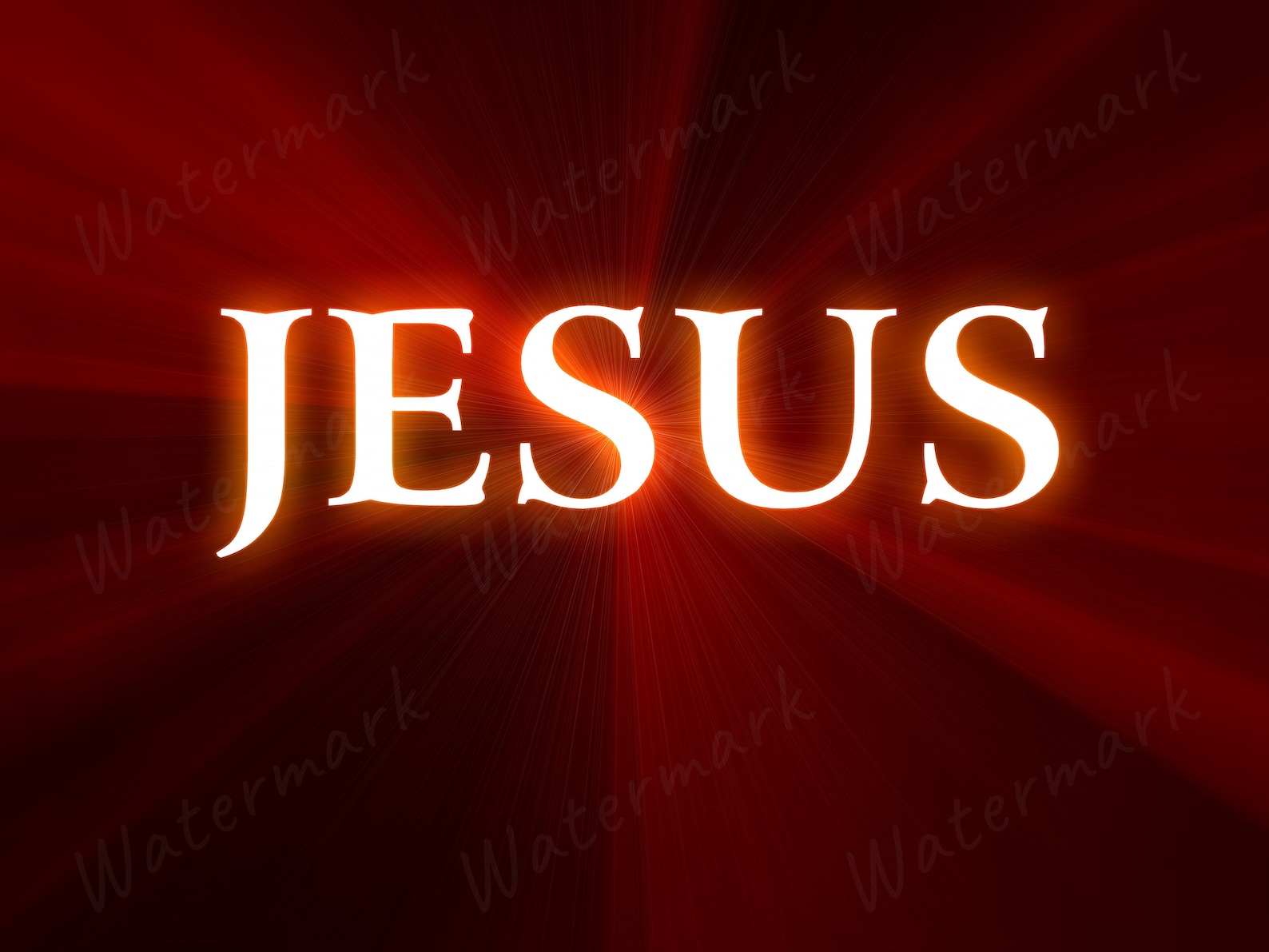 Jesus: Christian Faith Glowing Name of Christ [PRINTABLE DIGITAL ...