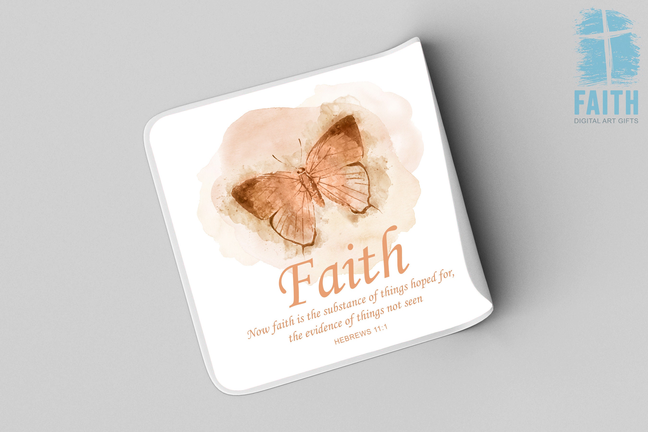 Women’s Christian Faith Butterfly Bible Verse - Faith – Hebrews 11:1 ...