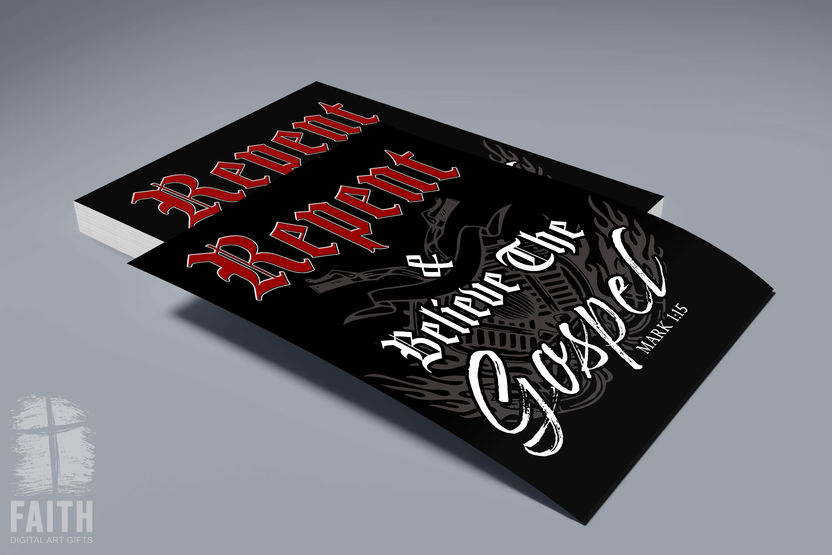 Motorcycle Christian Faith Biker – Repent & Believe the Gospel – Mark 1 ...