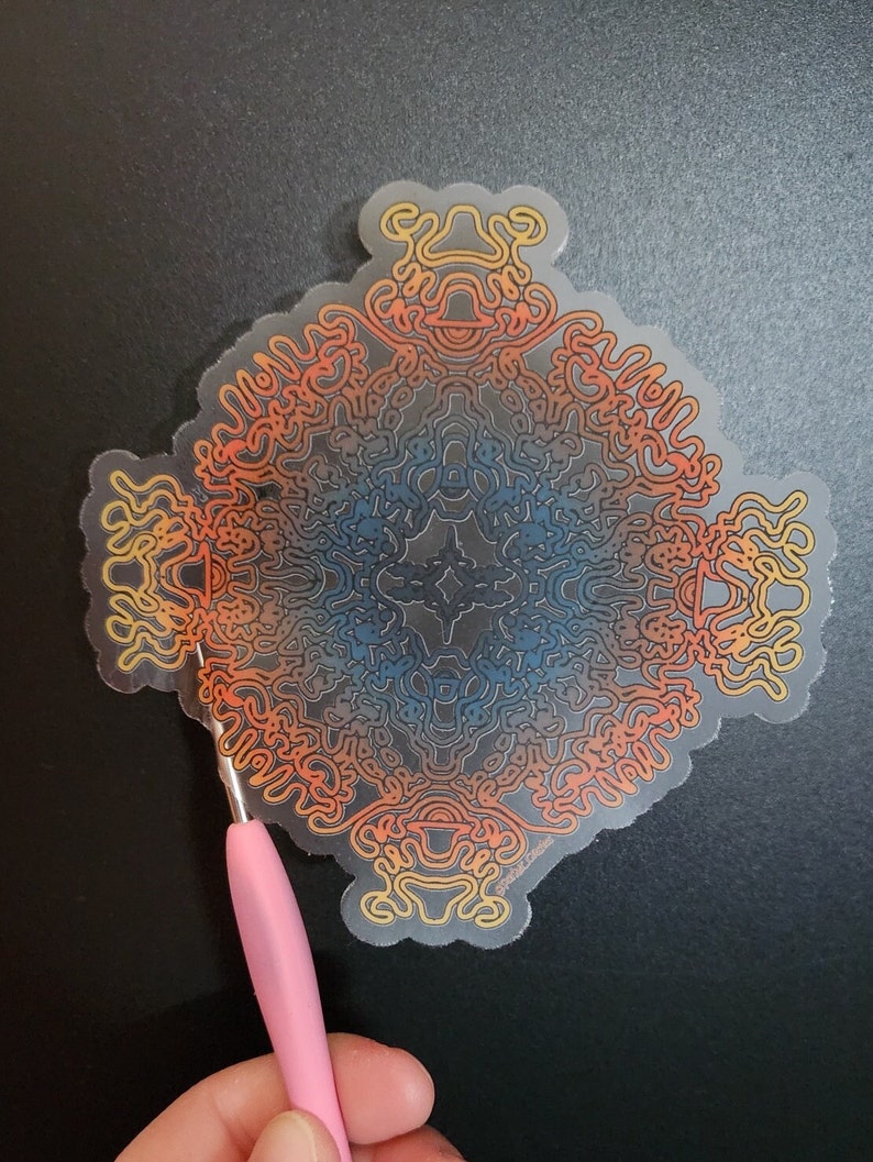 Ferromagnetic Entity Transparent Sticker - Etsy