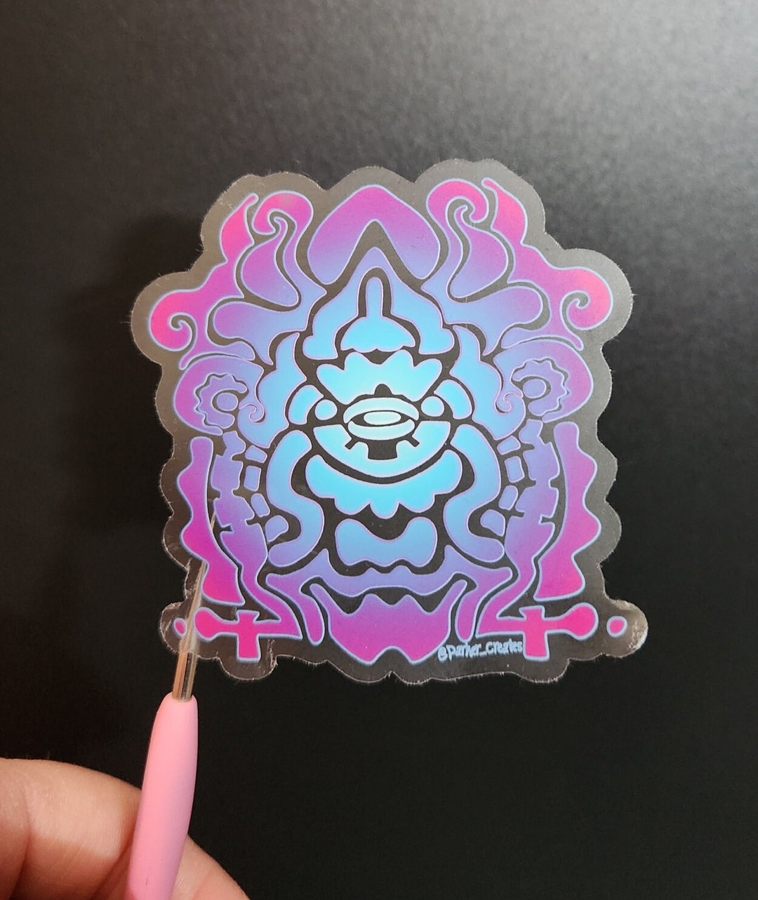 Hydrangea Entity Transparent Sticker - Etsy