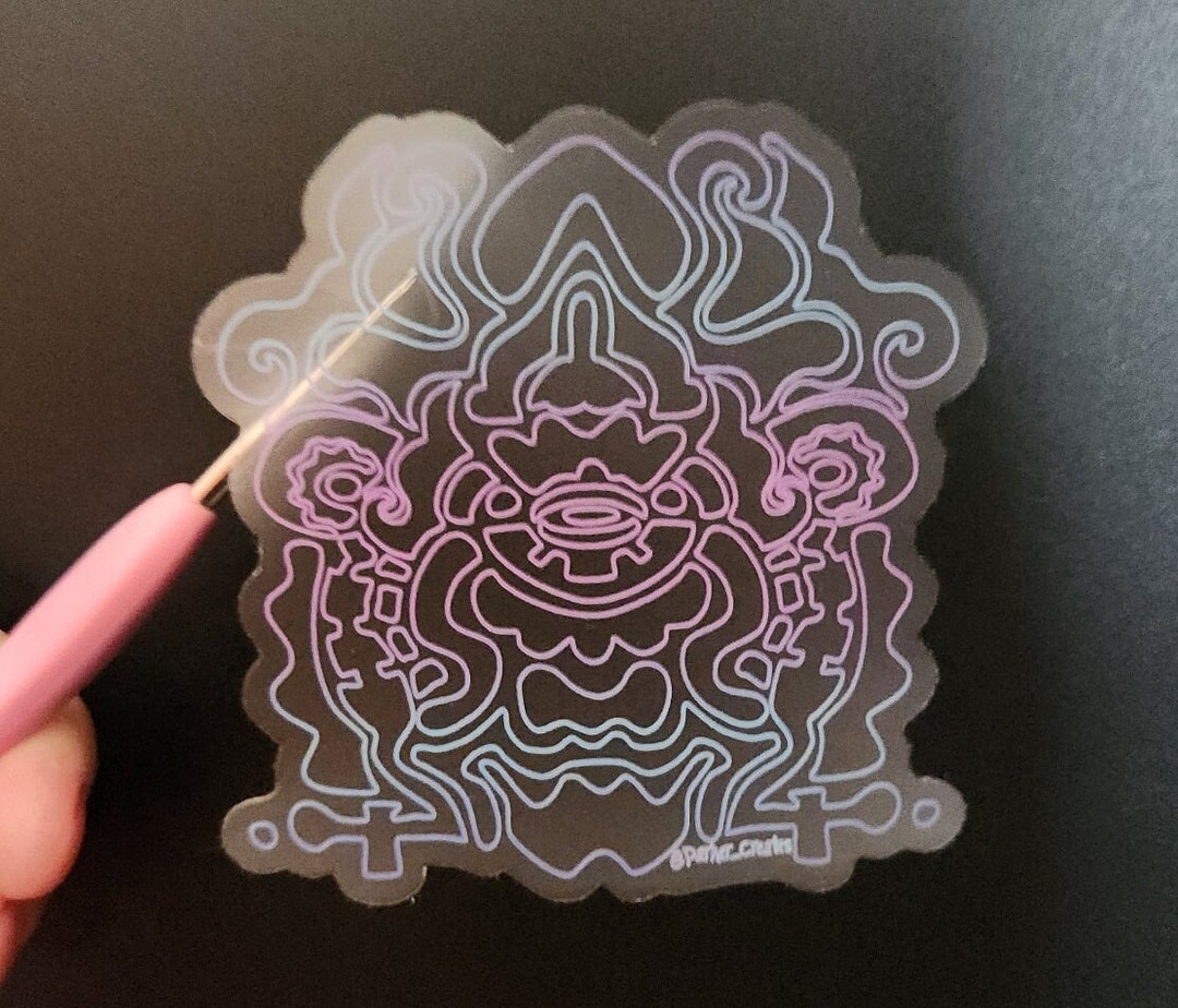 Cotton Candy Entity Transparent Sticker - Etsy