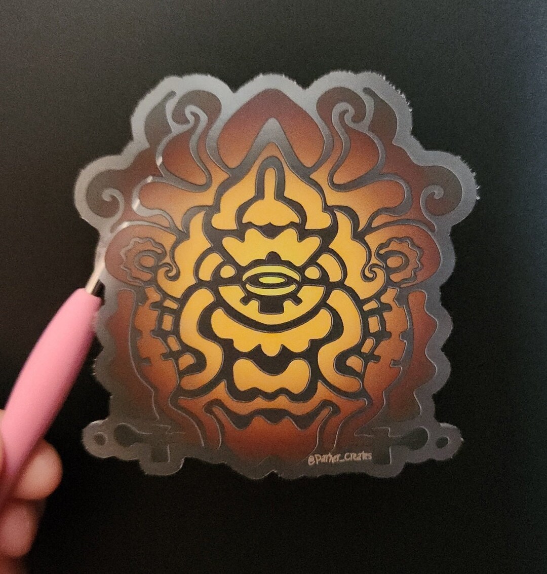 Bark Entity Transparent Sticker - Etsy