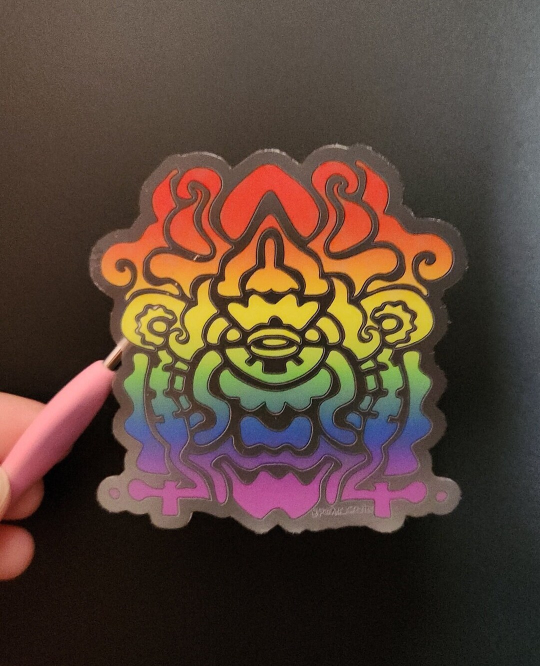Pride Flag Entity Transparent Sticker - Etsy