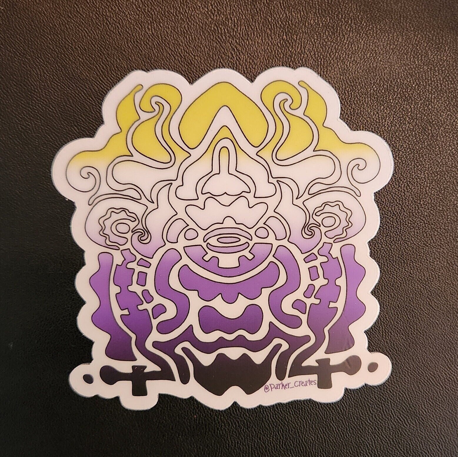 Nonbinary Flag Entity Transparent Sticker - Etsy