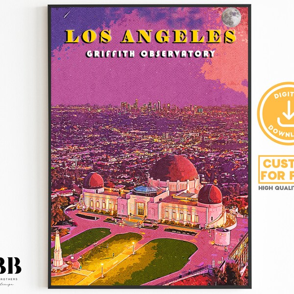 Griffith Observatory Poster - Etsy